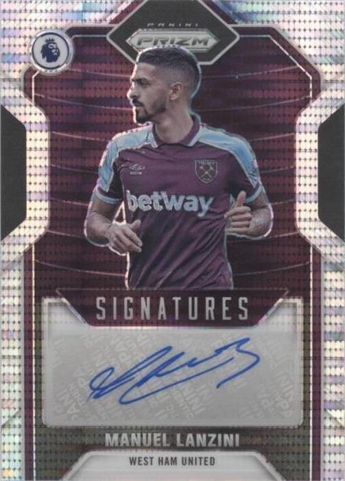 2021-22 Panini Prizm Premier League - Signatures Manuel Lanzini #S-MLA ...