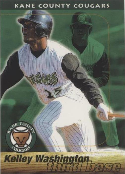 2000 Active Graphics Kane County Cougars - Kelley Washington #25 (RC ...