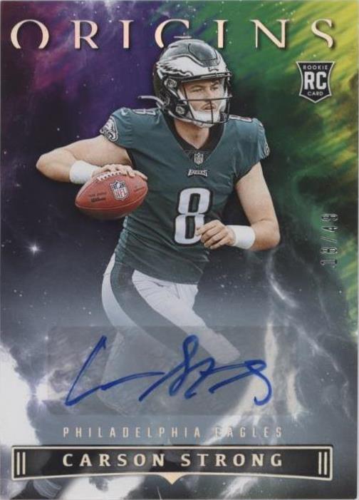 2022 Panini Origins - Rookies Signatures #117 Carson Strong /49 (AU, RC ...
