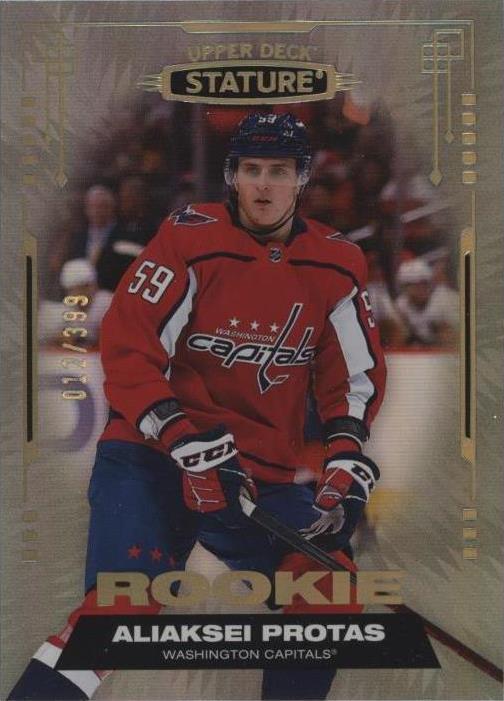 2021-22 Upper Deck Stature - Rookies #154 Aliaksei Protas /399 (RC) for ...