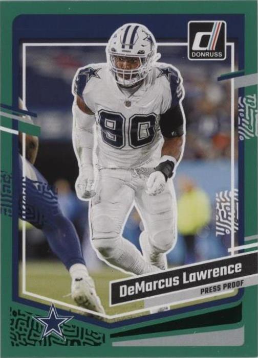 2023 Panini Donruss - Press Proof Green #74 DeMarcus Lawrence for sale ...