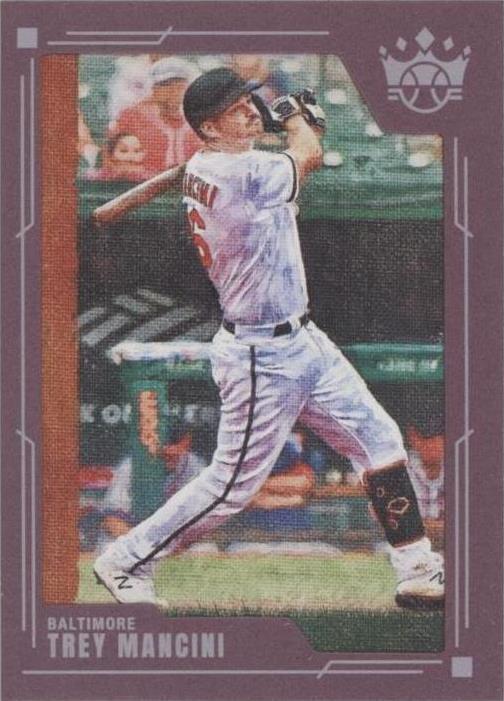 2022 Panini Diamond Kings - Short Print Trey Mancini #120 Plum Frame ...