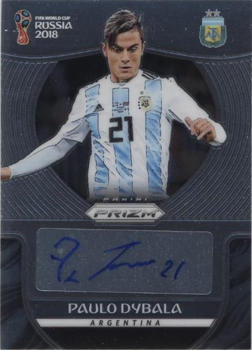 2018 Panini Prizm World Cup - Signatures Paulo Dybala #S-PD (AU) for ...