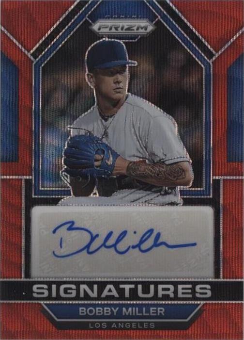 2023 Panini Prizm - Signatures Ruby Wave Prizm #SIG-BM Bobby Miller (AU ...