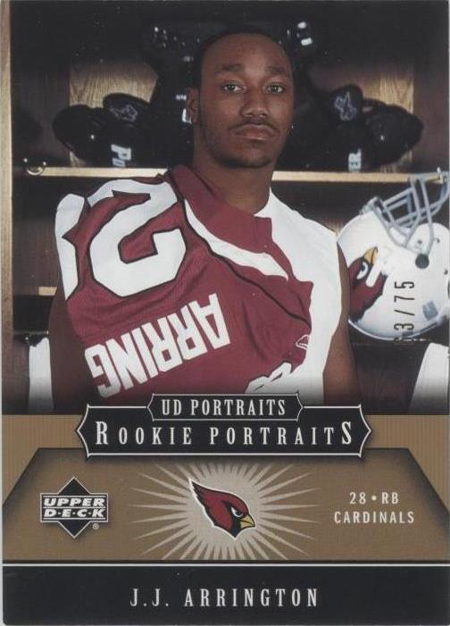2005 Upper Deck Portraits - Gold #121 J.J. Arrington /75 (RC) for sale ...