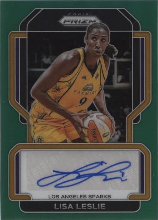 2022 Panini Prizm WNBA - Signatures Lisa Leslie #SG-LLS Green Prizm (AU ...