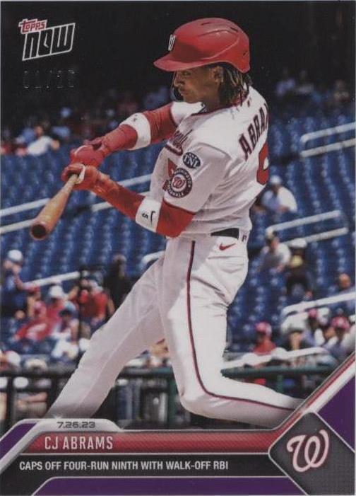 2023 Topps Now - C.J. Abrams #619 Purple /25 for sale online | eBay