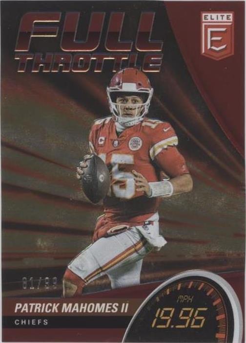 2022 Panini Donruss Elite - Full Throttle Red #FT13 Patrick Mahomes II ...