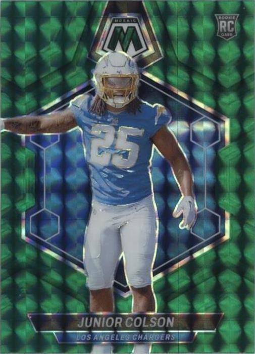 2024 Panini Mosaic - Rookies Junior Colson #361 Green Mosaic Prizm (RC ...