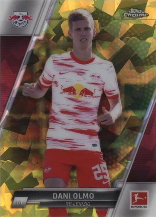 2021-22 Topps Chrome Bundesliga Sapphire Edition - Dani Olmo #60 Yellow ...