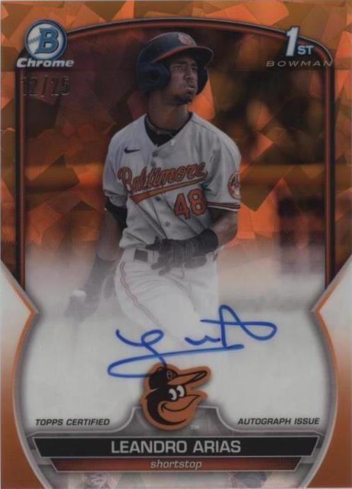 2023 Bowman Sapphire Edition - Chrome Prospects Autographs Leandro ...