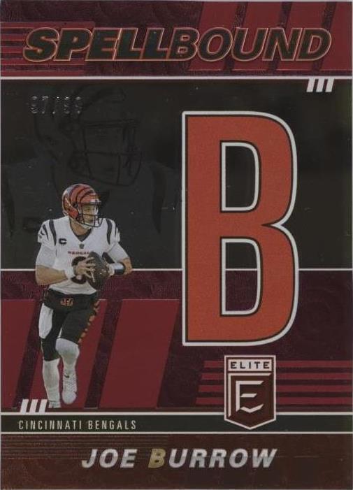 2022 Panini Donruss Elite - Spellbound Joe Burrow #SB-JB1 Red Letter B ...