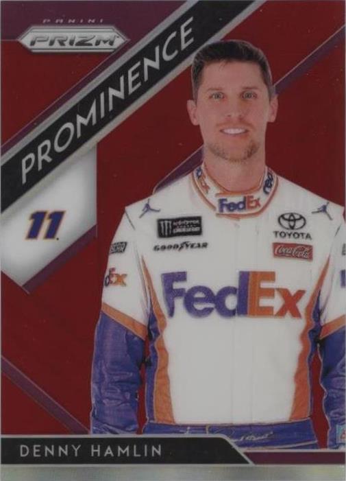 2019 Panini Prizm - Prominence Red Prizm #68 Denny Hamlin /50 for sale ...