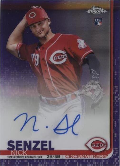 2019 Topps Chrome - Rookie Autographs Nick Senzel #RA-NS Purple Refractor /250 (AU, RC) for sale ...