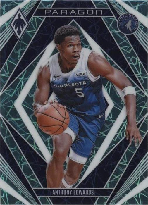 2023-24 Panini Phoenix - Paragon Anthony Edwards #9 Teal Lazer for sale ...