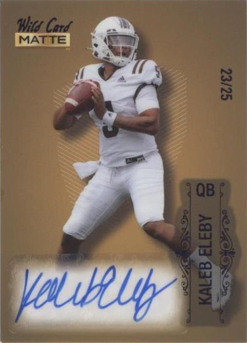 2022 Wild Card MATTE - Autographs Gold - Blue Foil Kaleb Eleby /25 (AU ...