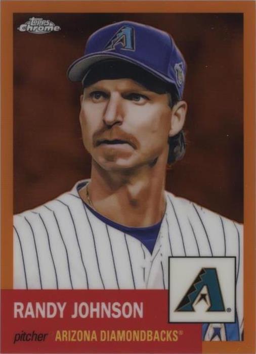 2022 Topps Chrome Platinum Anniversary - Randy Johnson #454 Orange ...