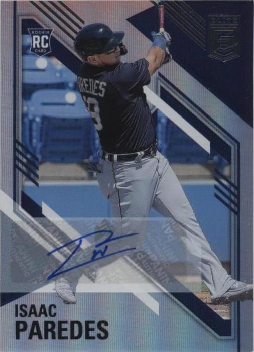 2021 Panini Chronicles - Elite Autographs #29 Isaac Paredes (AU, RC ...