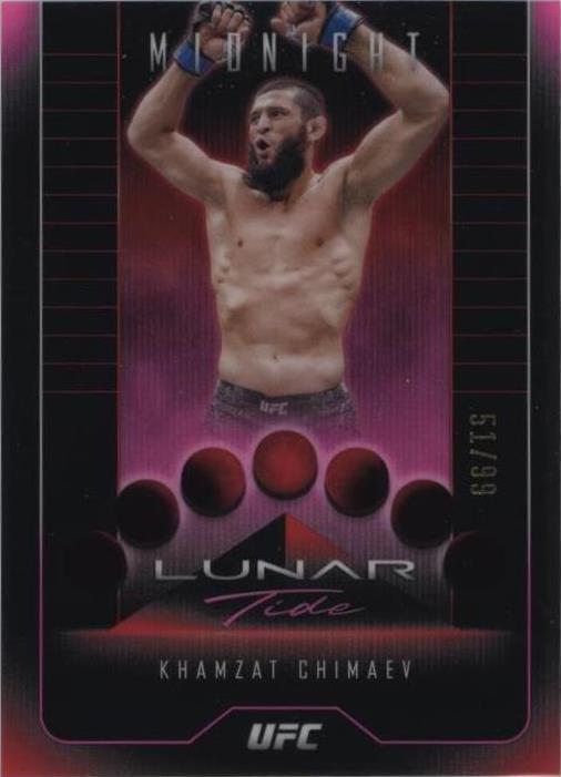 2024 Topps Midnight UFC - Lunar Tide Khamzat Chimaev #LT-14 Twilight ...