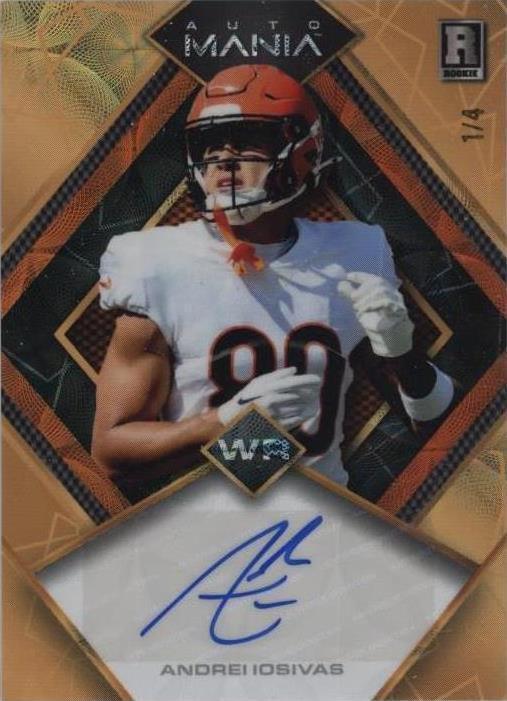 2023 Wild Card Auto Mania Pro-Look - Diamond Andrei Iosivas Gold ...