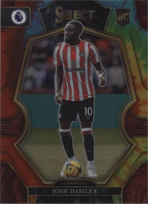 2022-23 Panini Select Premier League - Mezzanine Josh Dasilva #188 Tie-Dye Prizm /49 (RC) for ...