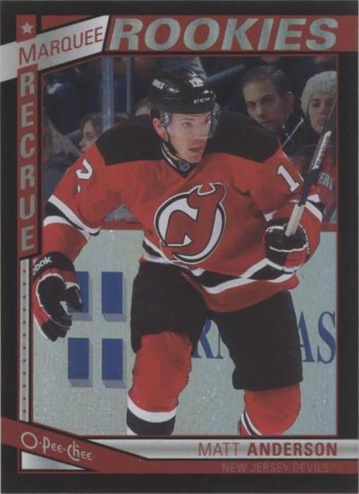 2013-14 O-Pee-Chee - Marquee Rookies Black Rainbow Foil #507 Matt Anderson /100 (RC) for sale ...