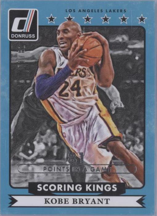 2014-15 Panini Donruss - Scoring Kings Stat Line Season #2 Kobe Bryant ...