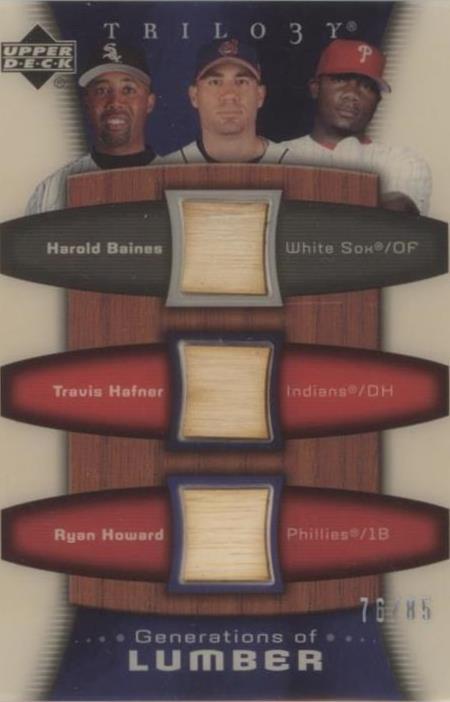 2005 Upper Deck Trilogy - Generations of Lumber #GEN-BHH Ryan Howard ...