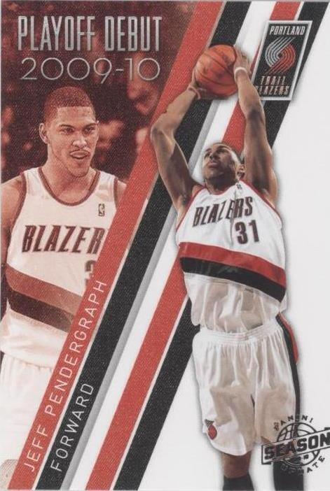 2009-10 Panini Season Update - Playoff Debut Jeff Pendergraph #12 (RC ...