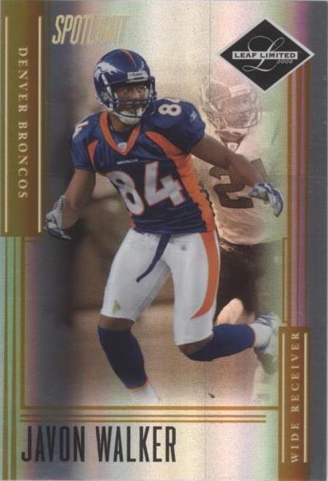 2006 Leaf Limited - Gold Spotlight #15 Javon Walker /10 for sale online | eBay