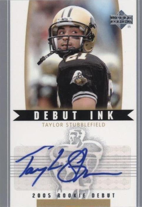 2005 Upper Deck Rookie Debut - Debut Ink Taylor Stubblefield #DI-TS (AU ...