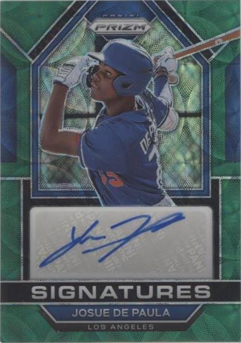 2023 Panini Prizm - Signatures Green Scope Prizm #SIG-JDP Josue De ...