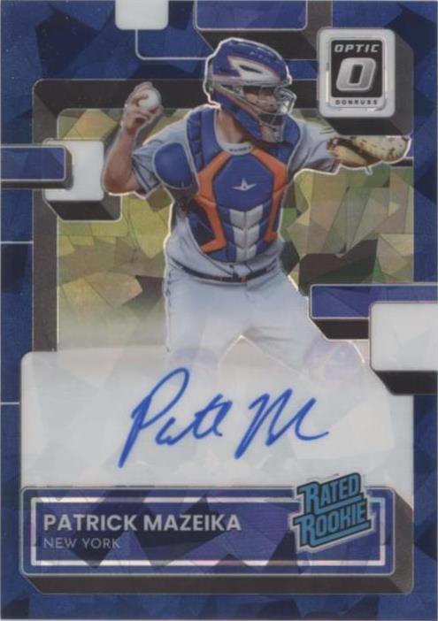 2022 Panini Donruss Optic - Rated Rookie Signatures Navy Blue Cracked ...