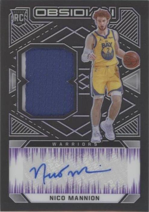 2020-21 Panini Obsidian - Rookie Jersey Autographs Electric Etch Purple #204 Nico Mannion /49 ...