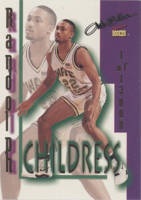 1995 Signature Rookies Autobilia - #19 Randolph Childress /13000 (RC ...