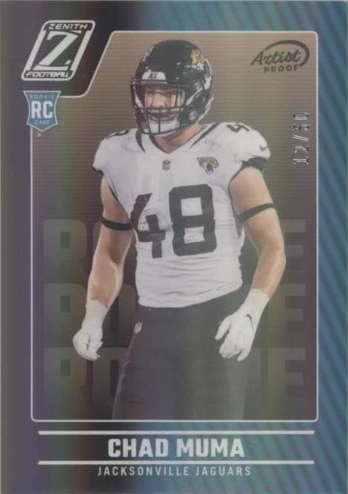 2022 Panini Zenith - Rookies Chad Muma #165 Artist Proof Silver /50 (RC ...