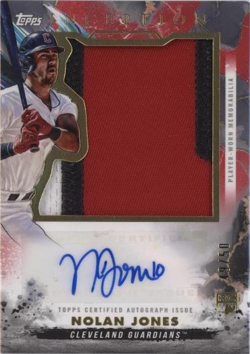 2023 Topps Inception - Inception Autograph Jumbo Patch Red #IAJP-NJ ...