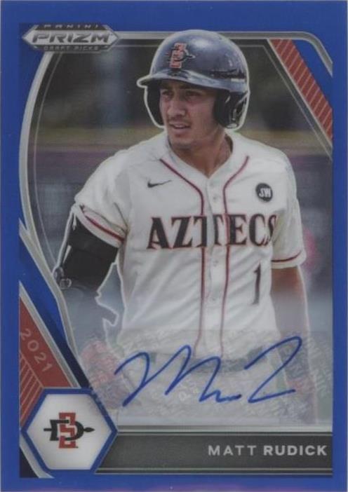 2021 Panini Prizm Draft Picks - Blue Prizm Autographs #PDP216 Matthew ...