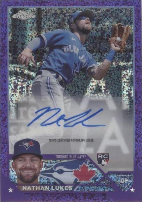 2023 Topps Chrome Update Series - Autographs Nathan Lukes #AC-NL Purple ...