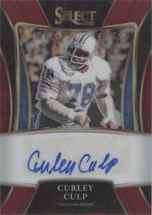 2021 Panini Select - Select Signatures Curley Culp #SSP-CCU Red Prizm ...
