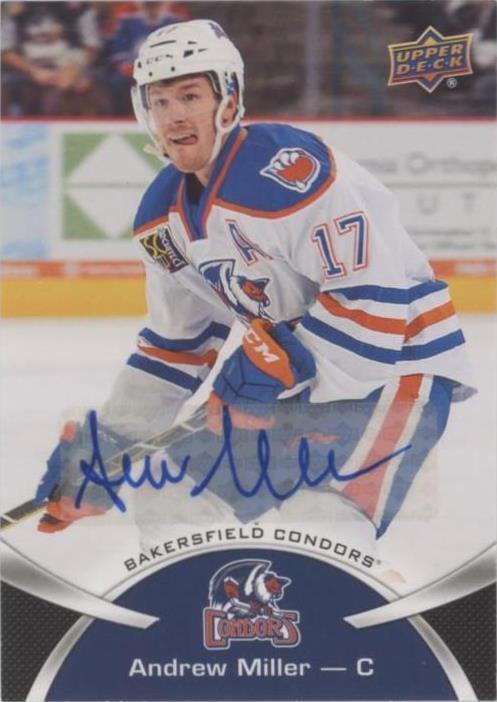 2015-16 Upper Deck AHL - Andrew Miller #16 Autographs (AU, RC) for sale ...