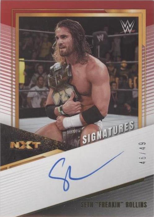 2022 Panini WWE NXT - NXT Alumni Signatures Red #AS-SRL Seth Rollins ...