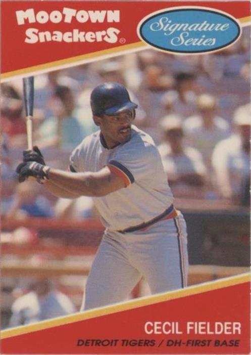 1991 Mootown Snackers Signature Series - #24 Cecil Fielder for sale ...