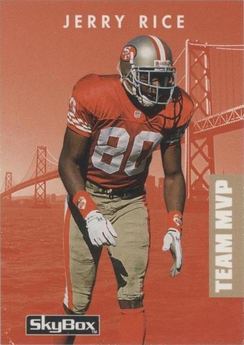 1992 Skybox Primetime - Team MVP Jerry Rice #159 for sale online | eBay