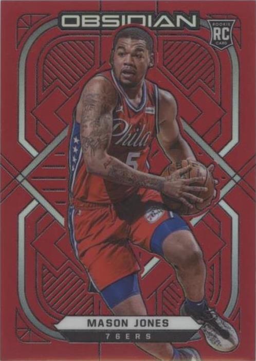 2020-21 Panini Obsidian - Mason Jones #168 Electric Etch Red Flood (RC ...