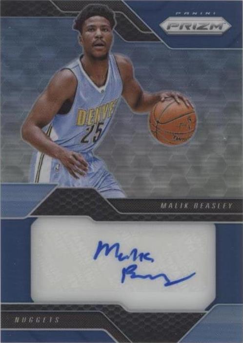 2016-17 Panini Prizm - Rookie Signatures Blue Prizm #17 Malik Beasley ...