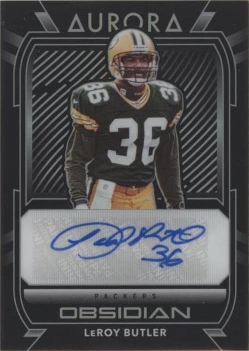 2020 Panini Obsidian - Aurora Autographs LeRoy Butler #AA45 /100 (AU ...