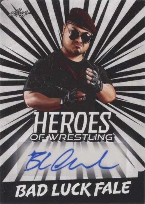 Las mejores ofertas en 2023 Leaf Heroes of Wrestling - Bad Luck Fale #BA-BF1 | eBay