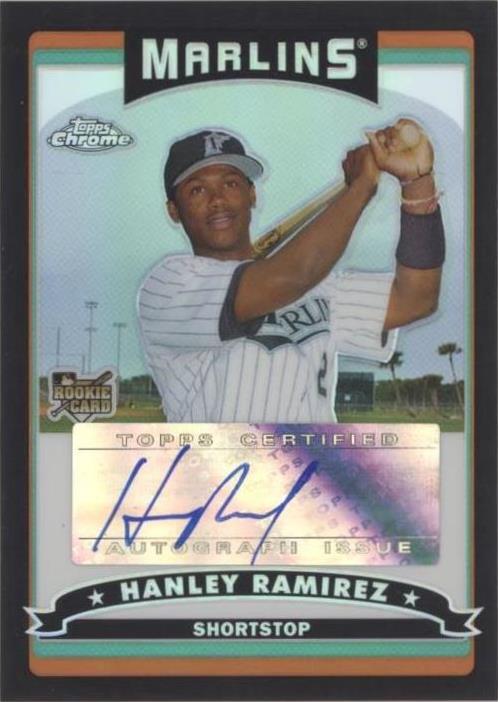 2006 Topps Chrome - Black Refractor #352 Hanley Ramirez /200 (AU, RC ...