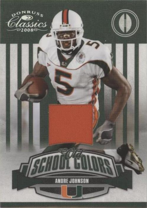 2008 Donruss Classics - Old School Colors Jerseys #OSC-22 Andre Johnson /40 (MEM) for sale ...